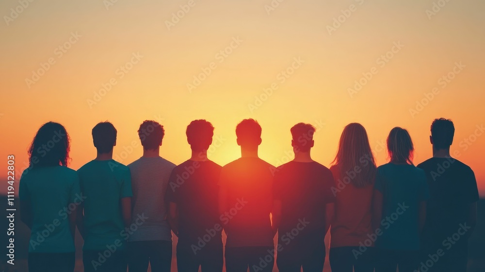 Diverse group of people standing together celebrating their community s ...