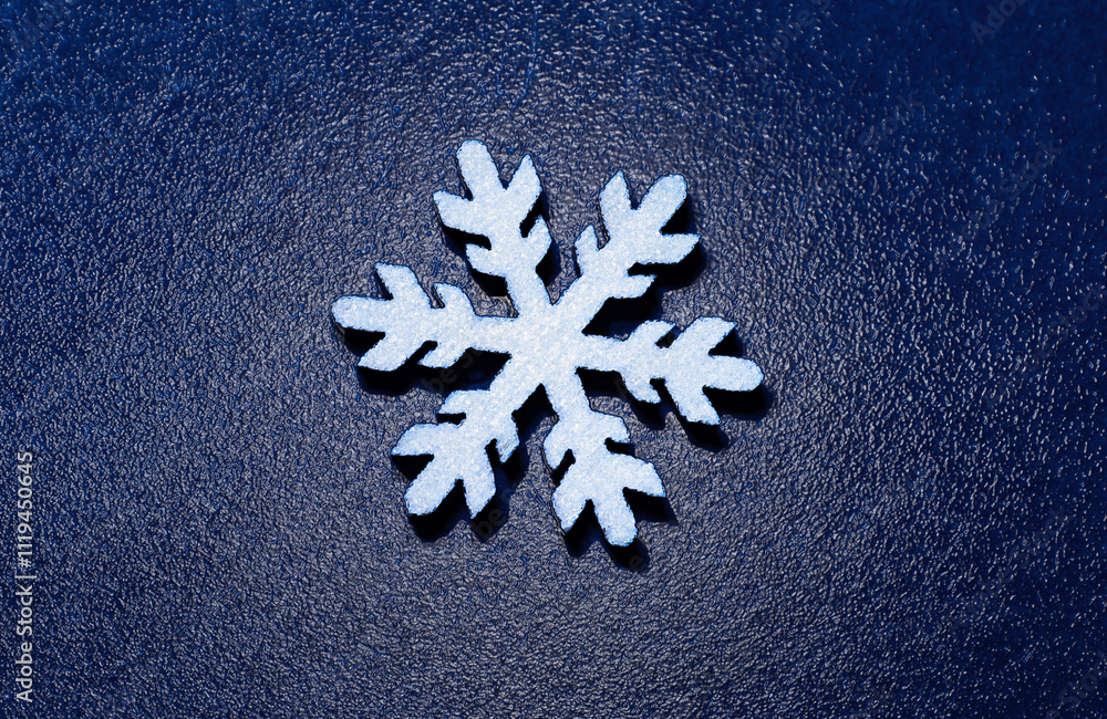 World Snow Day. Flake Appreciation Day. Winter photo illustration. A ...