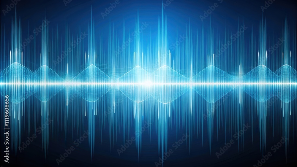 Sound wave rhythm background with technology concept, Sound wave ...