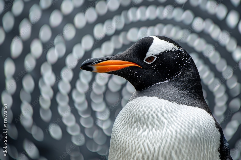 Elegant pattern in penguin's color palette foto de Stock | Adobe Stock