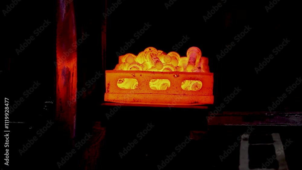 heat treatment process of metal pieces, parts, components ...