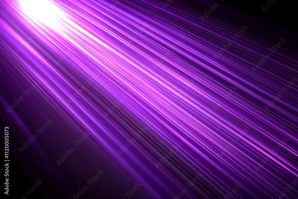 hyper realistic photo of 3d neon purple and violet neon light rays and ...