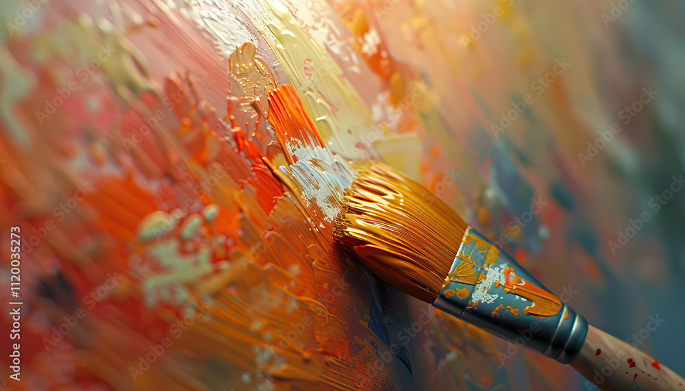 Poster The magical paintbrush brought paintings to life, blurring the ...