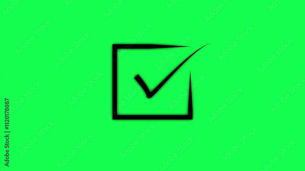 Simple Check mark icon, positive tick symbol of approved, success ...