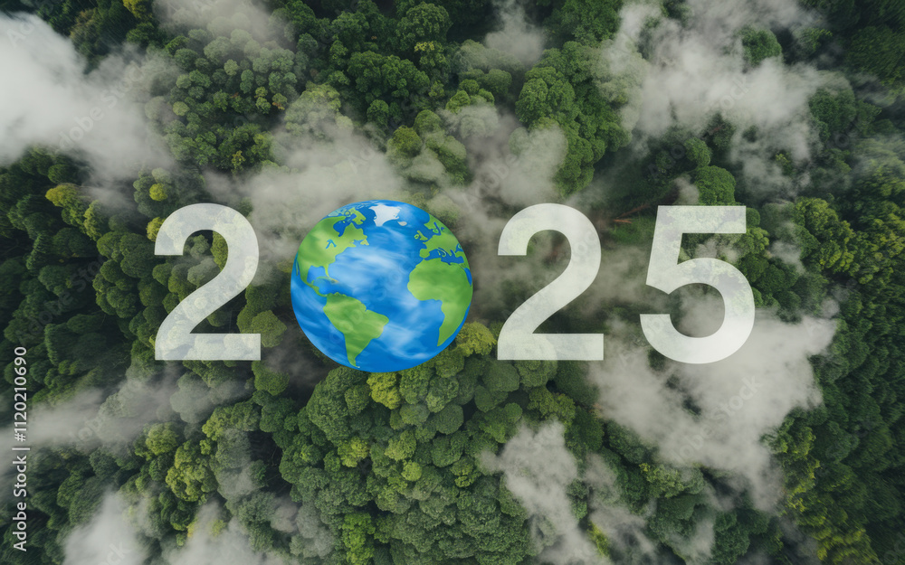 2025 New Year concept for Sustainable environment development goals on ...
