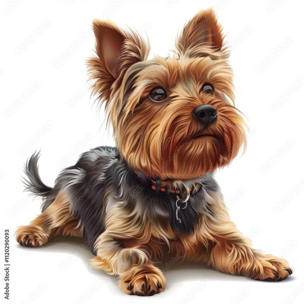 Cute funny cartoon dogs, 3d realistic puppy pet pictogram, dogs set on ...