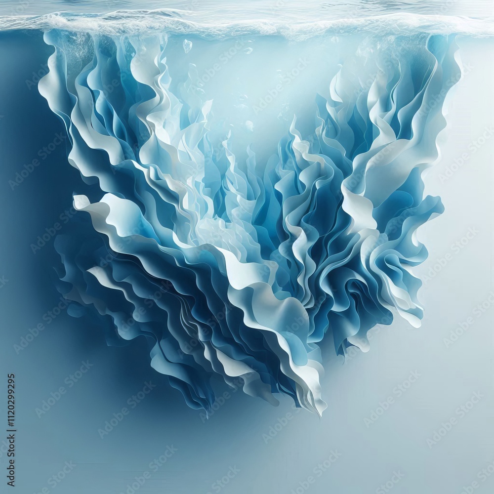 80 Underwater Ripped Paper Strips that mimic the look of paper s Stock ...