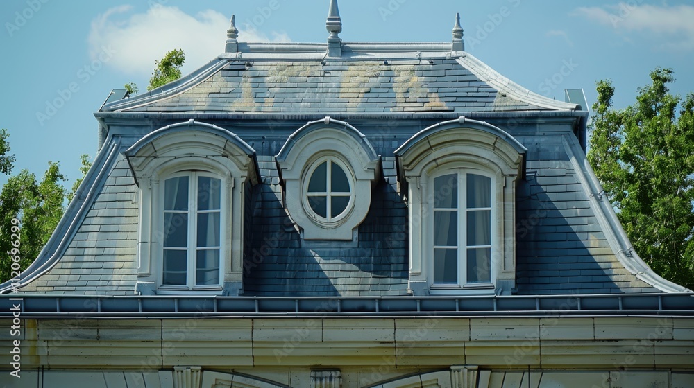 Mansard Roof: A roof featuring two slopes on each of its four sides ...