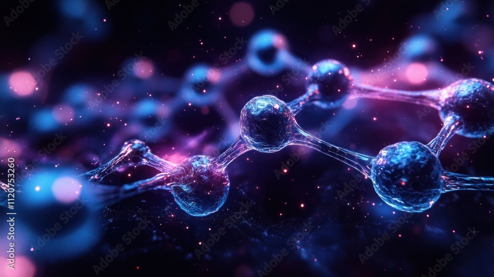 Detailed Molecular Structure of GLP-1 Peptide with Intricate Bonds in ...