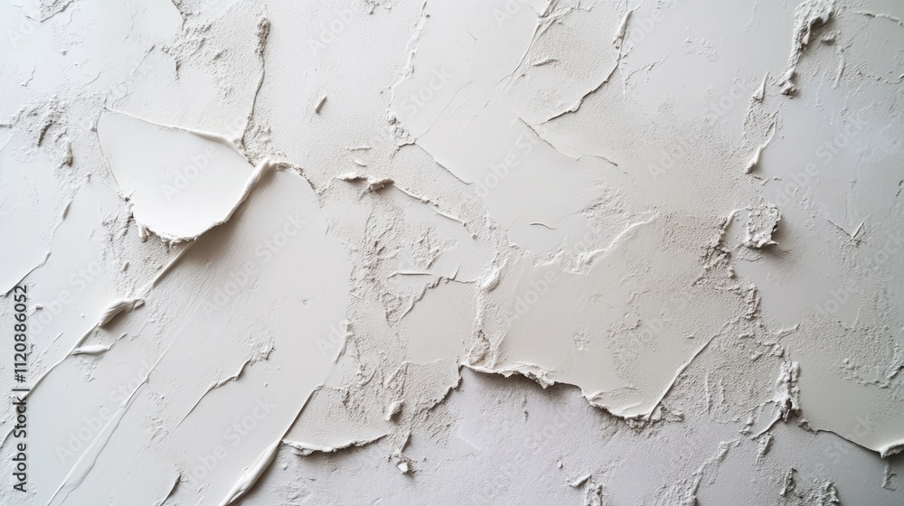 Plastered wall surface with unfinished texture showcasing renovation ...