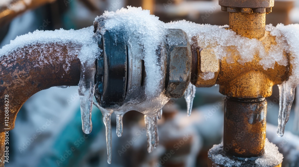 Ice formation on production valve and pipeline due to pressure drop and ...