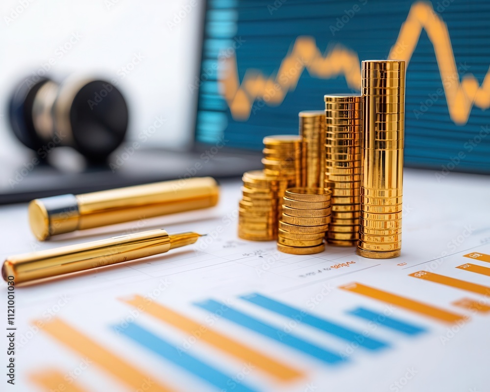 PPI data and inflation graphs displayed together in an economic report ...