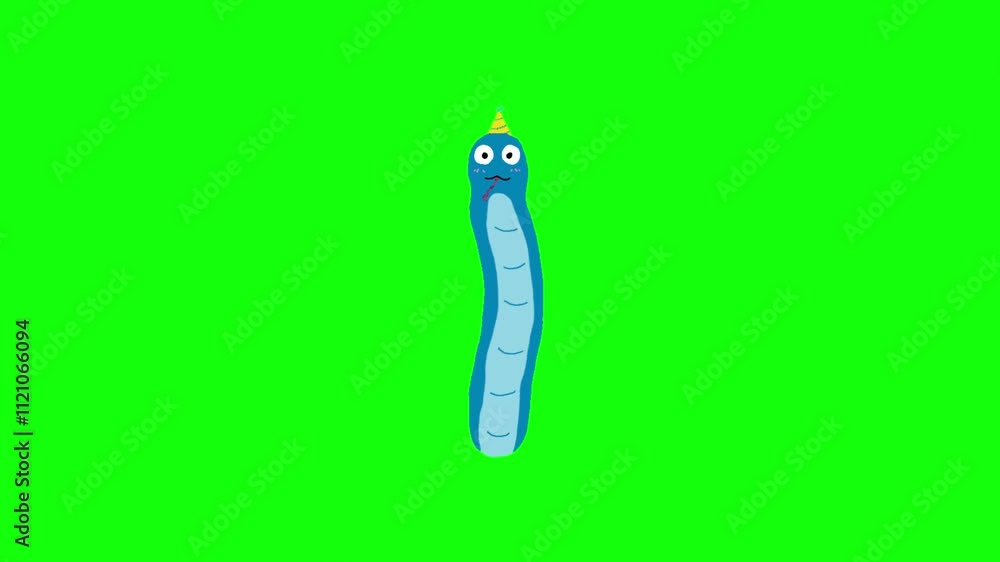 2d cartoon snake animation 4k. snake icon animation. Animation of a ...
