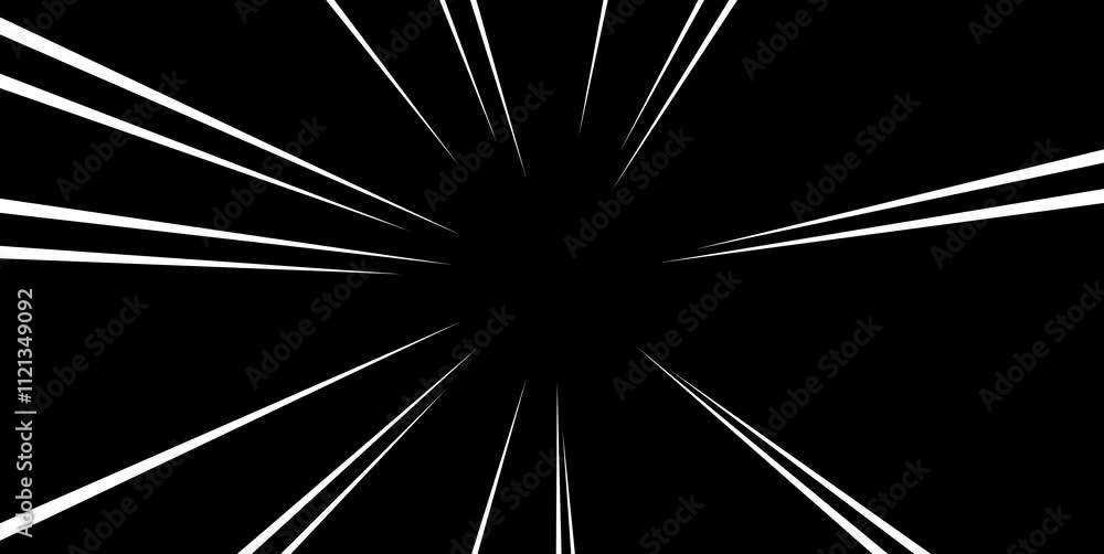 cartoons zoom speed line with transparent background. Anime speed lines ...