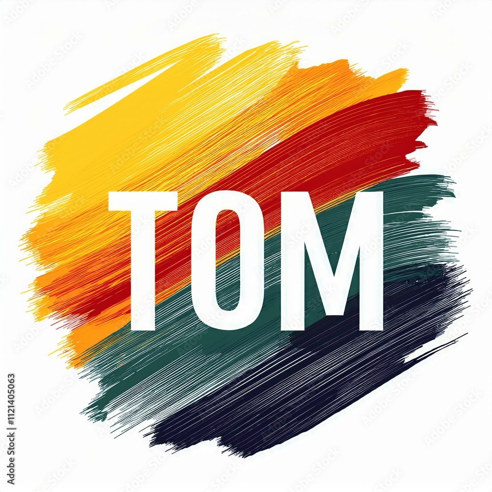 Color explosion with a powerful message: Dynamic brushstroke in color ...