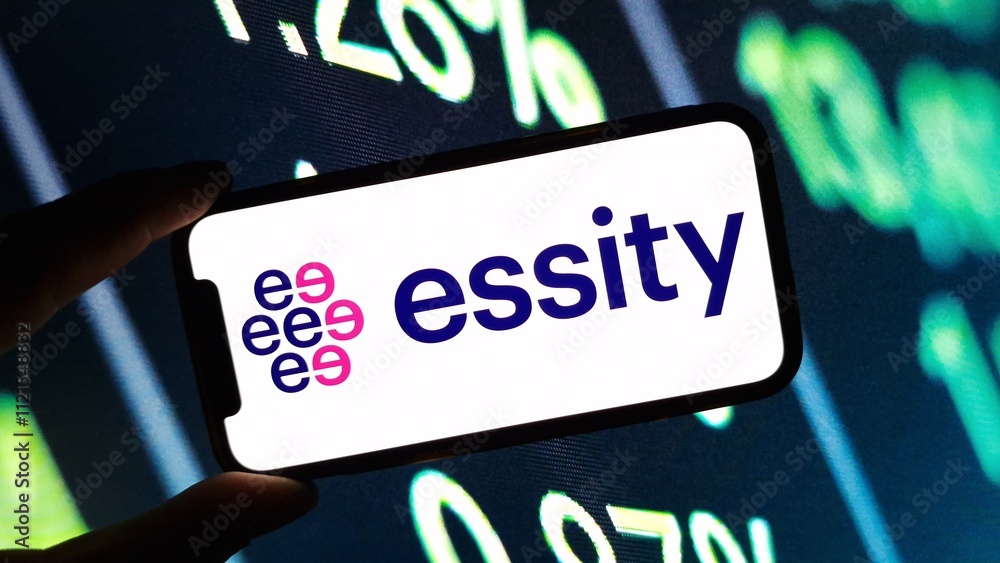 Konskie, Poland - December 03, 2024: Essity company logo displayed on ...