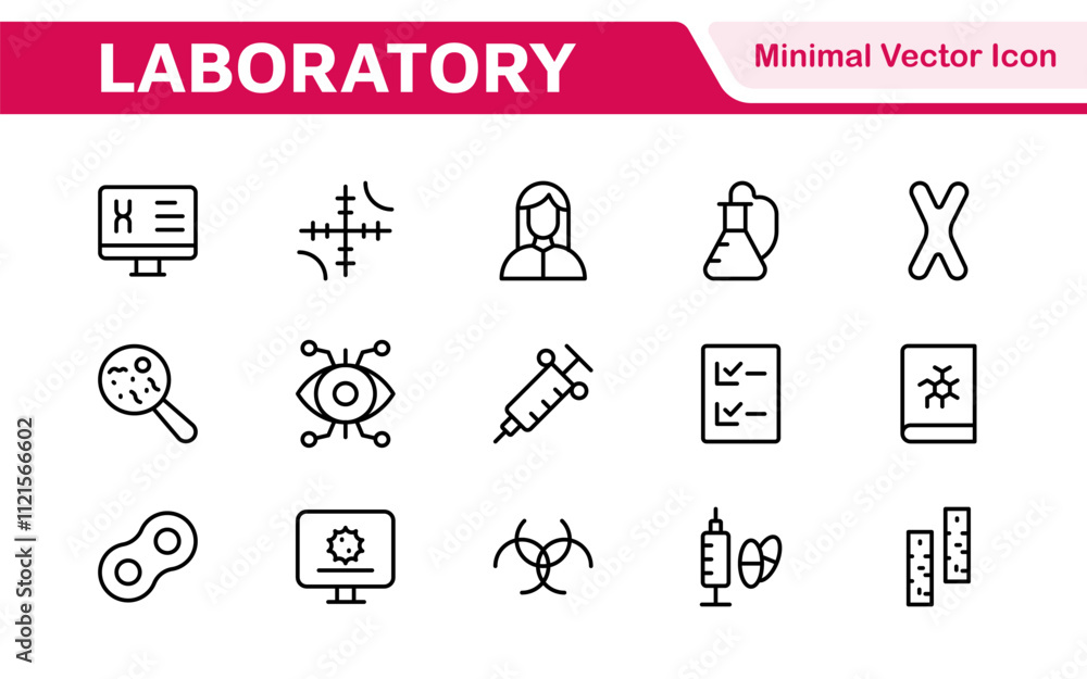 Laboratory Icon Set. A meticulously designed collection of icons for ...