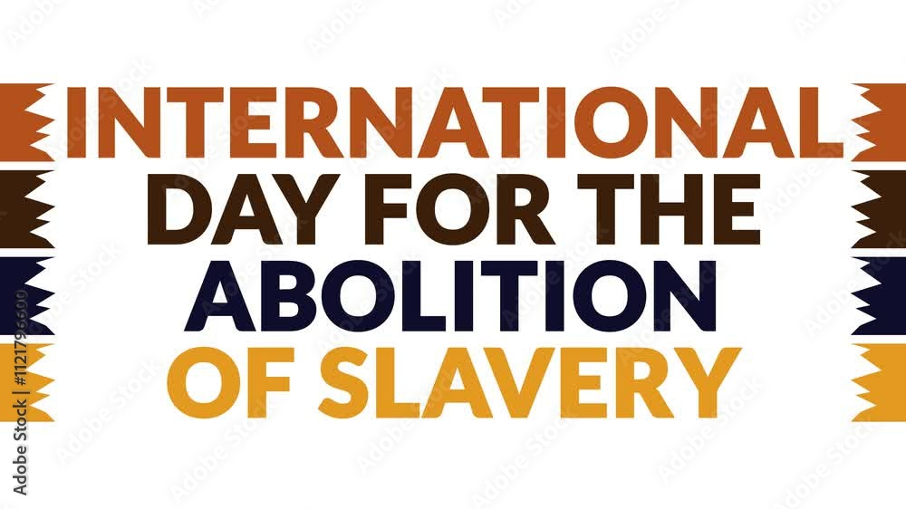 International Day for the Abolition of Slavery In and Out text from ...
