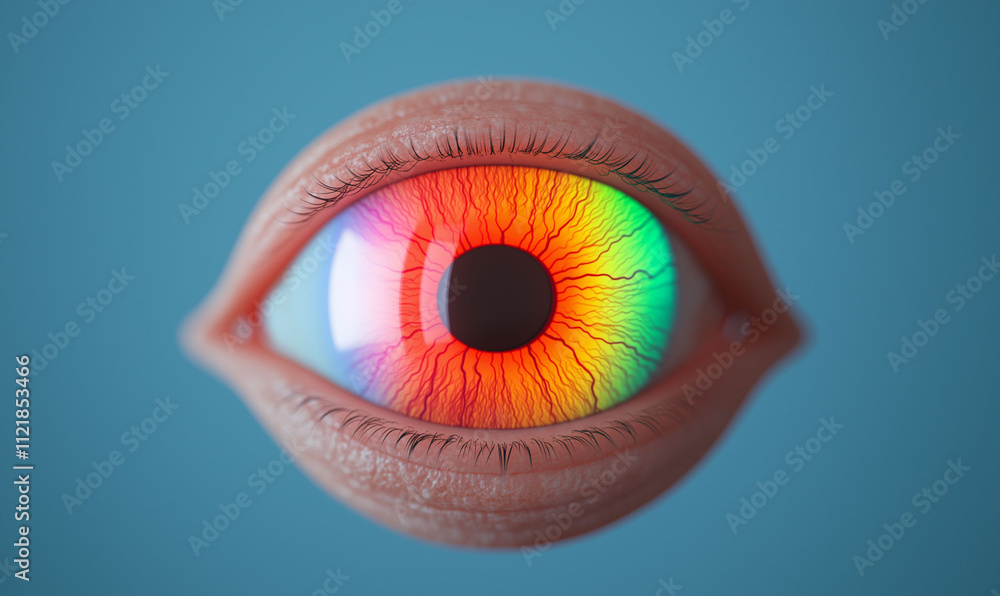 Glaucoma symptom concept. Visual representation illustrating symptoms ...