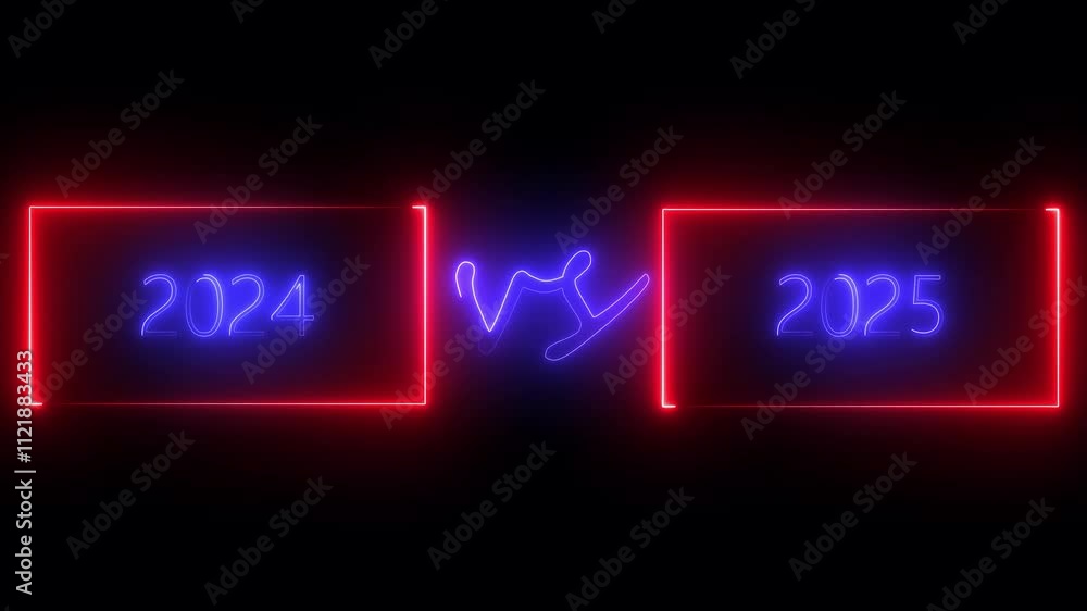 Vertical video vs versus neon frames loop versus vs animation versus ...
