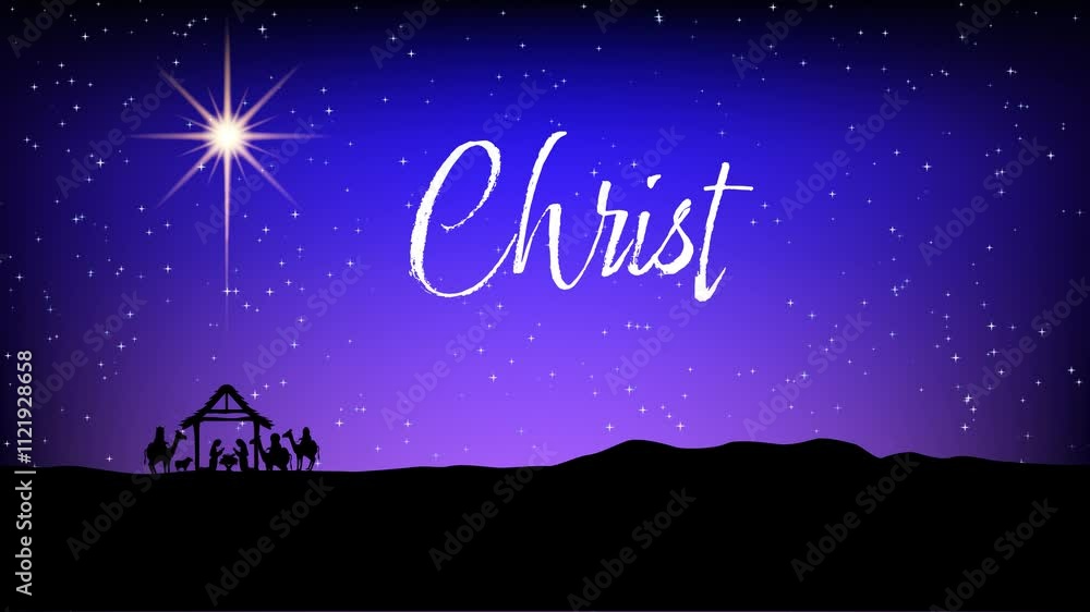 Christ the Savior is Born: Seamless Looping Animated Christmas Nativity ...