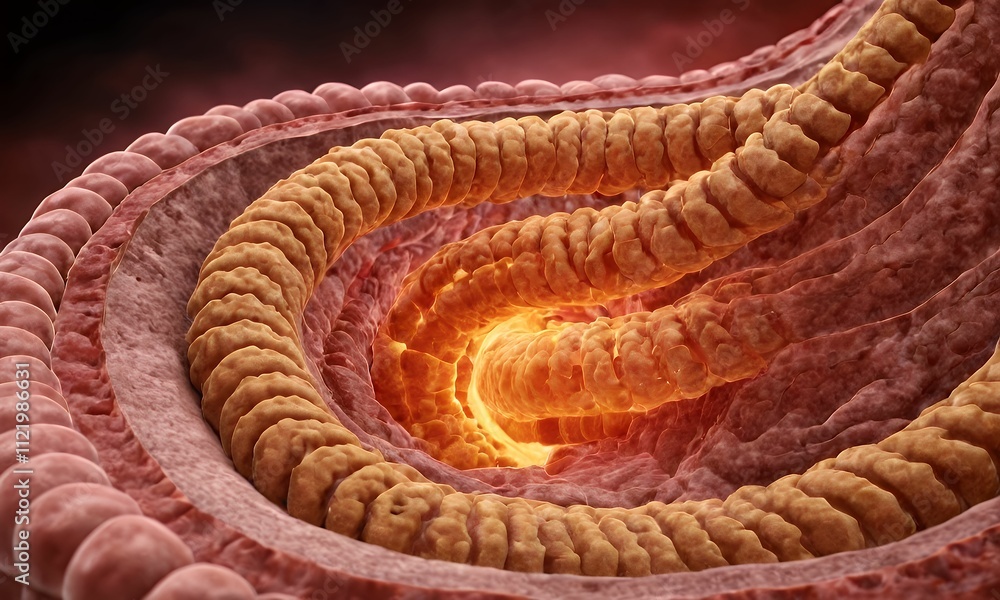 Celiac Disease or coeliac disease as an intestine anatomy medical ...