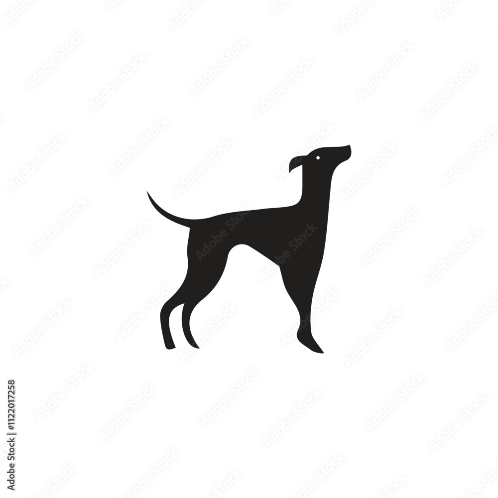 simple Dog logo vector icon illustration, Dog icon Vector illustration ...
