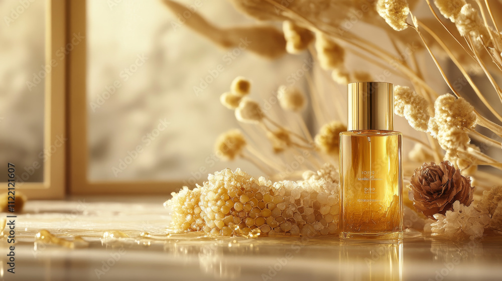 3d oil drop. Golden honey droplet isolated vector. Olive or argan ...