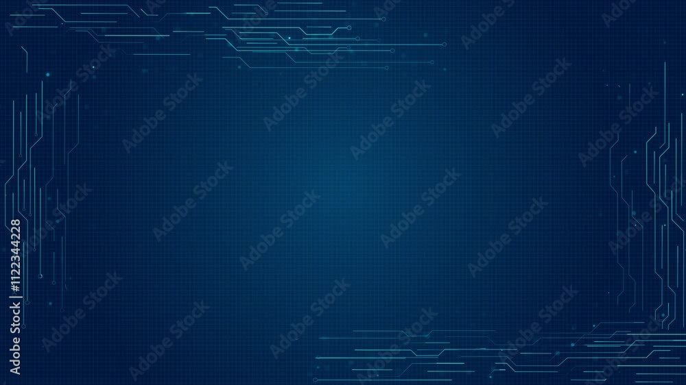 AI artificial intelligence machine learning electronic circuit pattern ...