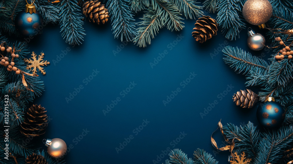 holiday concept banner composed of elements of christmas graphic ...