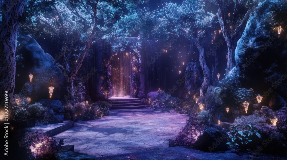 Immersive dynamic stage backgrounds with motion graphics and ...