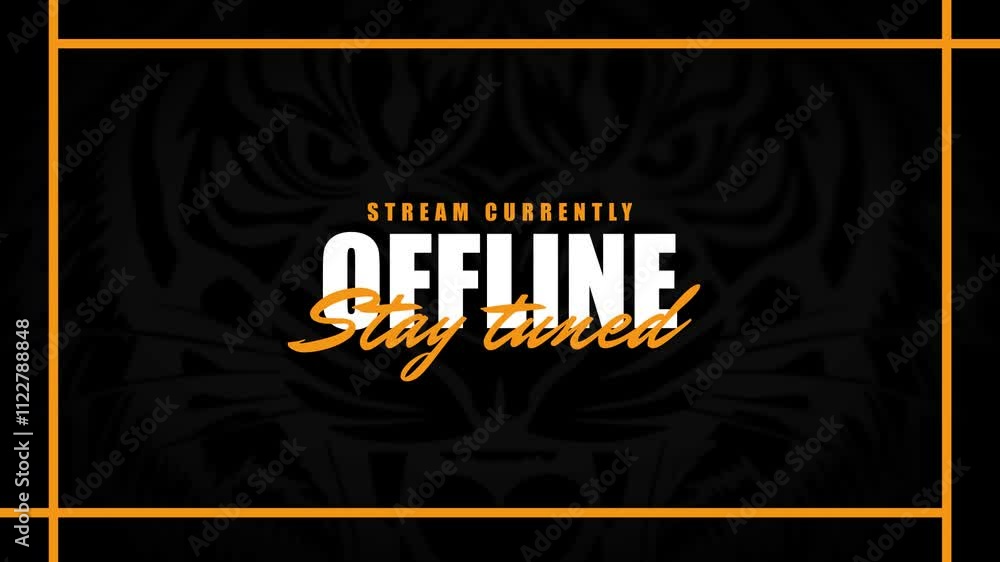 animated stream overlays, starting screen, offline screen, right back ...