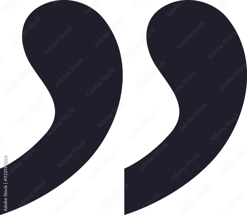 Quotation marks represent reported speech or a citation, indicating ...