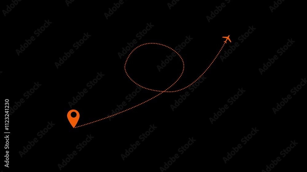 travel flying route destination, Travel on airplane map simple ...