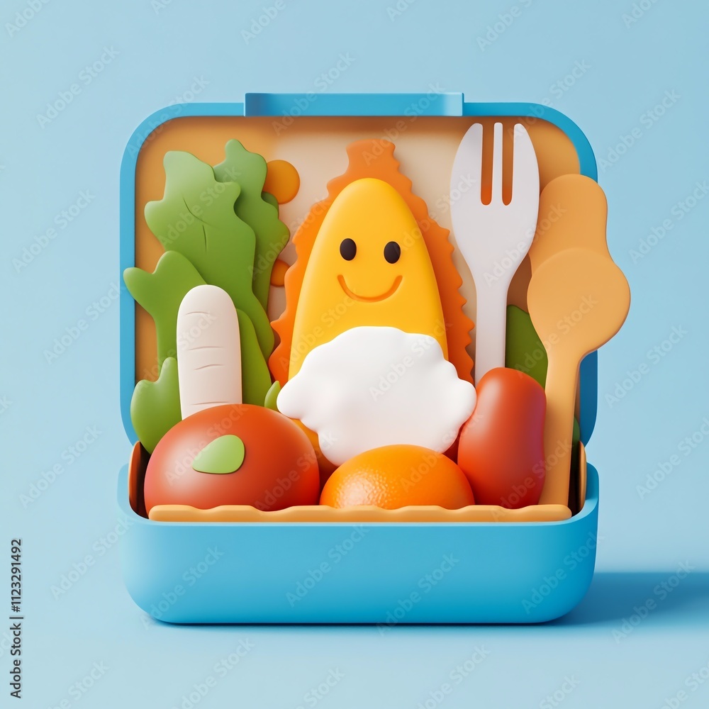Simple Meal Kit Box Icon: Easy Cooking Solution illustration Stock ...