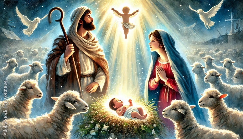 Foto de Birth of Jesus Christ - Nativity of Jesus - Catholic, Jewish ...