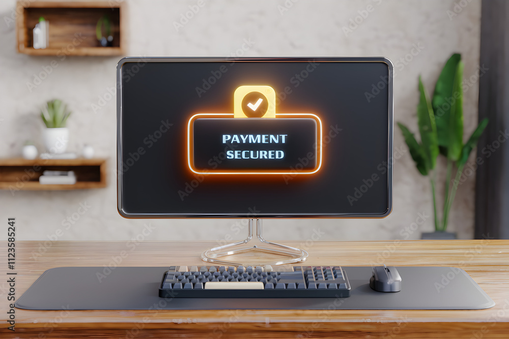 Digital payments trust confidence concept. Payment notification on a ...