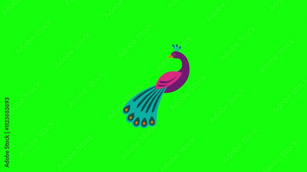 cartoon peacock animation. Peacock Emoji Animated on a Transparent ...
