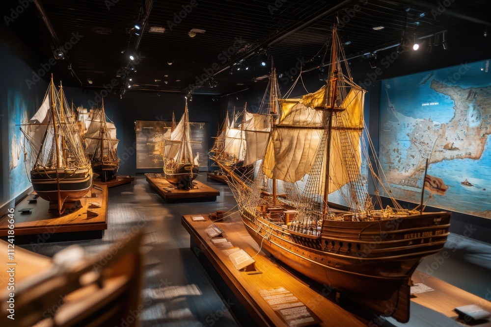Exploring historical maritime models in a maritime museum indoor ...