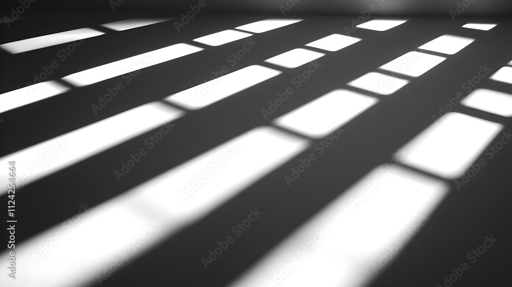Diagonal lines gobo effect on a transparent background, uhd. realistic ...