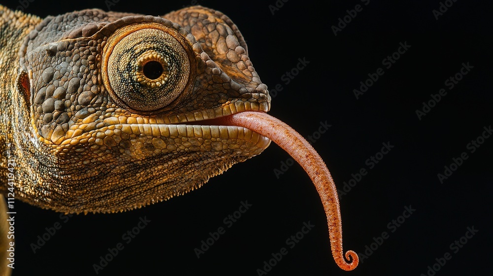Chameleon’s Long, Far-Protruding, Curled Tongue – A Marvel of Precision ...