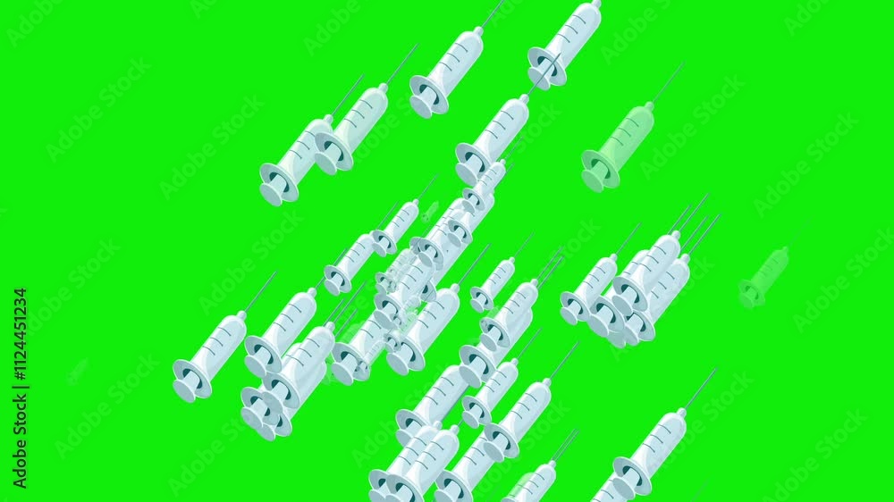 Injections falling animation green screen background Stock 비디오 | Adobe ...