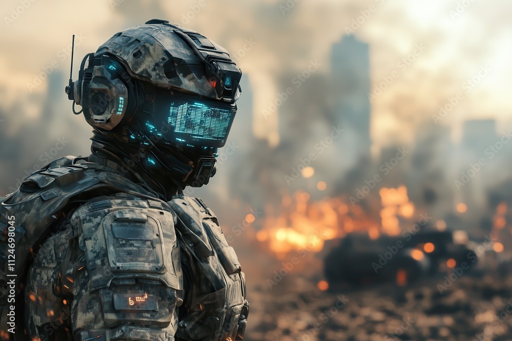 Foto de Modern military units supported by artificial intelligence ...