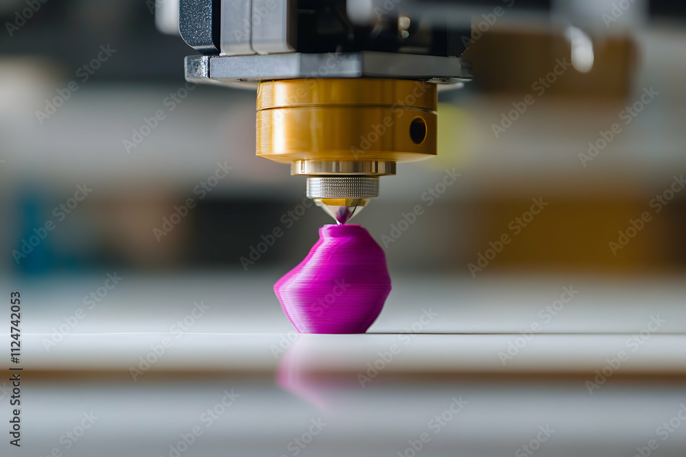 Advanced additive manufacturing technology in action, detailed figurine ...