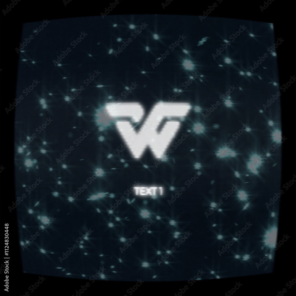 90s CRT Retro Computer Screen Square Logo Reveal Stock Template | Adobe ...