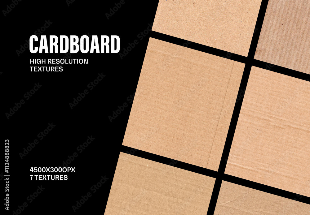 Cardboard Textures Bundle Stock Template | Adobe Stock