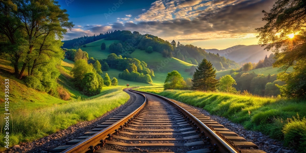 Captivating Portrait Photography of Tracks in Nature, Emphasizing ...