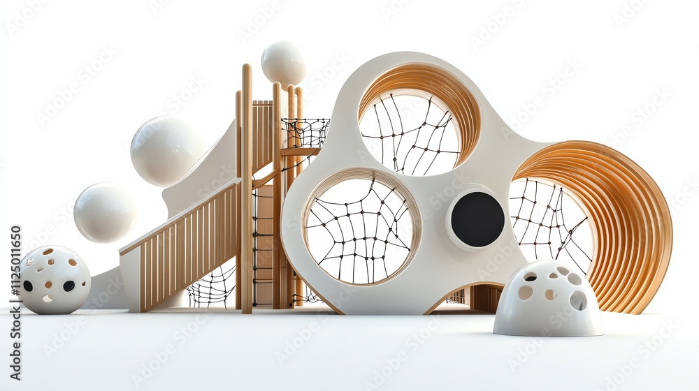 Advanced urban playground, innovative designs for all ages, 3D ...
