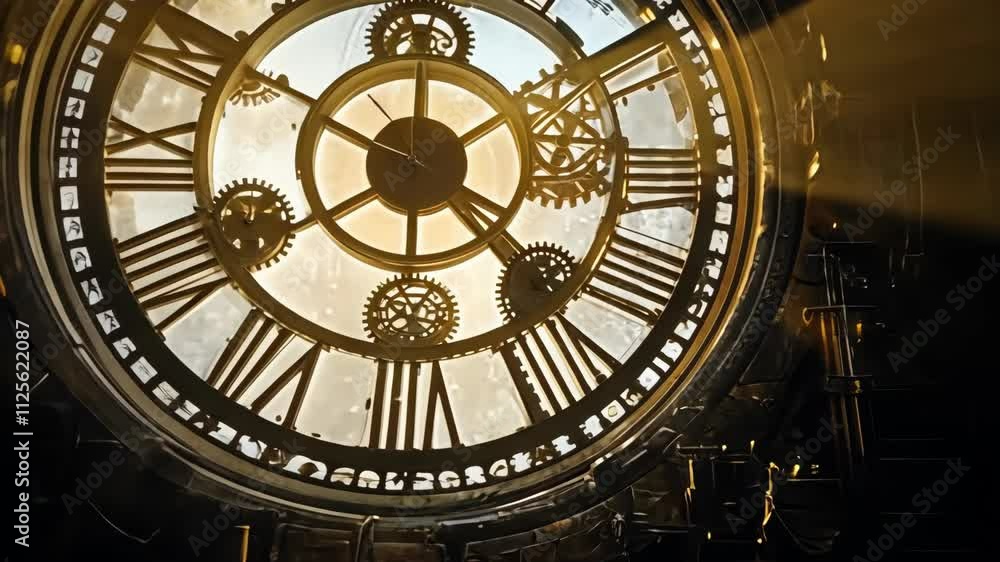 Steampunk Clockwork Room Interior Time Gears Industrial Fantasy ...