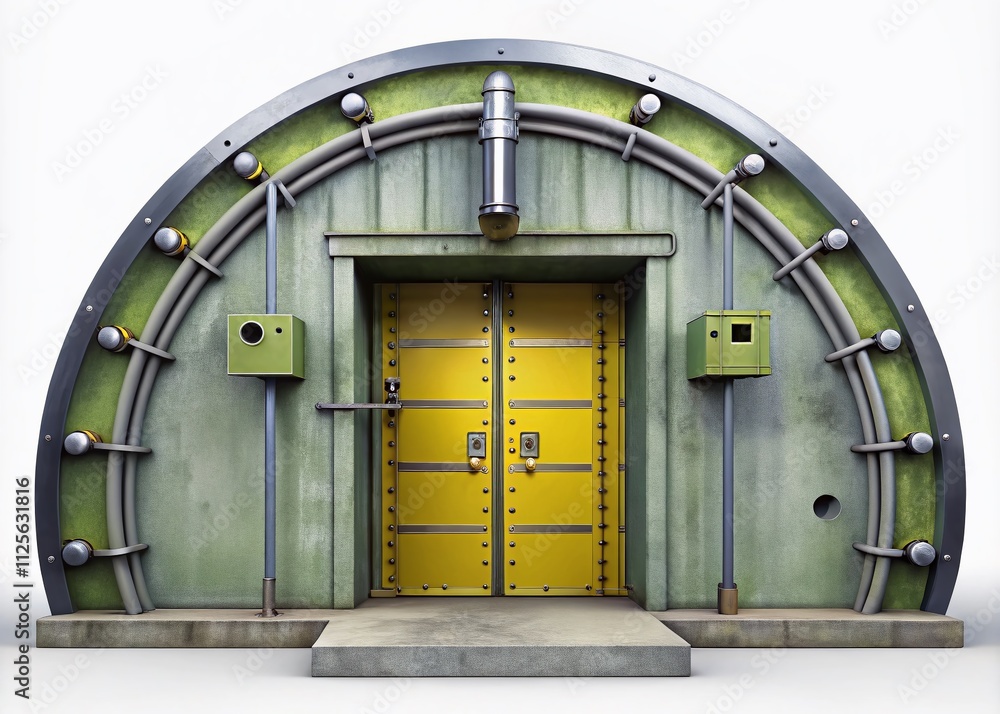 Heavy-duty atomic bunker door architecture embodies robust design and ...